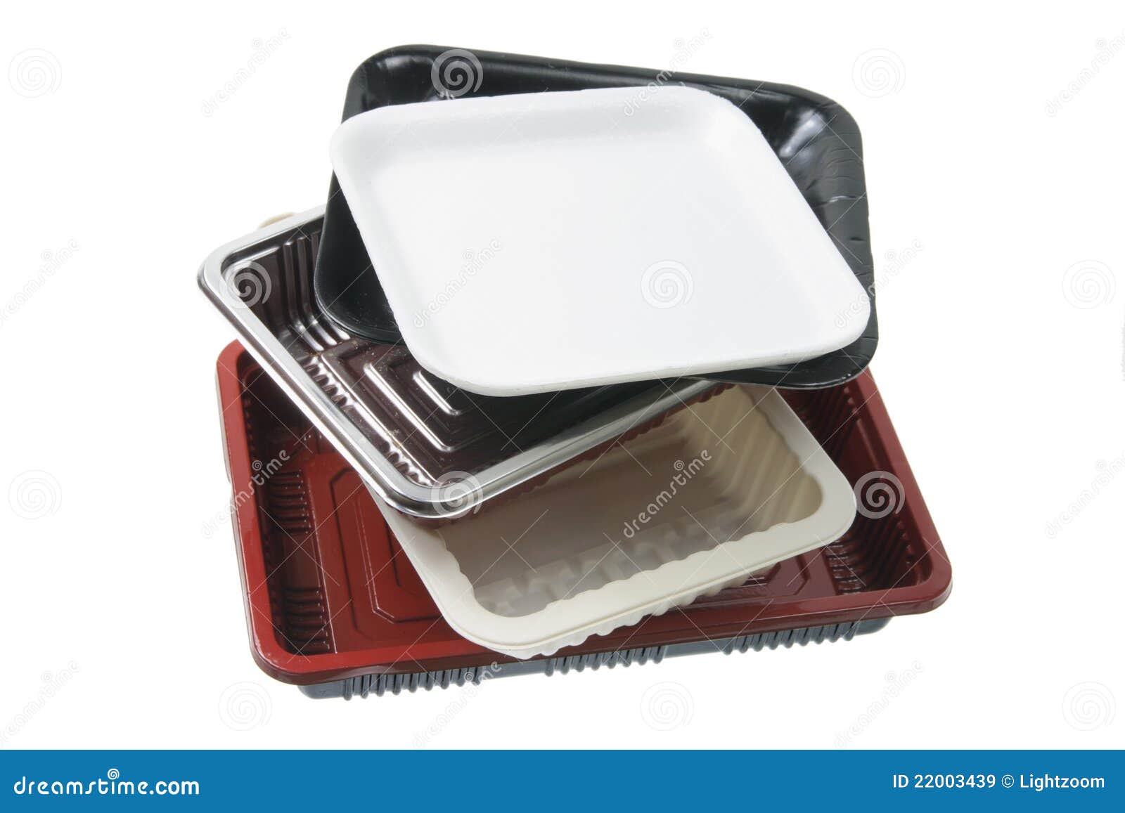 Stack of Food Trays stock image. Image of packs, packaging - 22003439