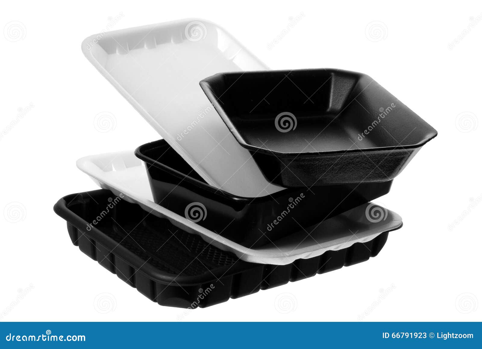 Stack of Food Trays stock image. Image of trays, cutout - 66791923