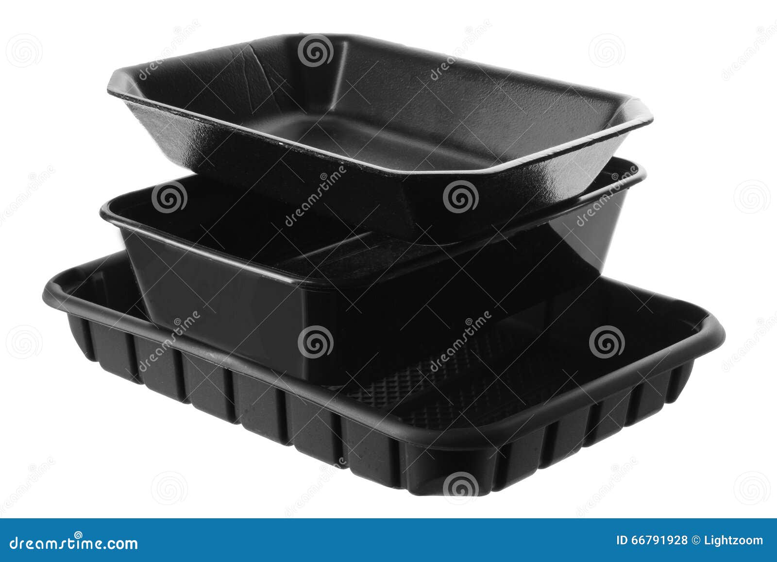 Stack of Food Trays stock photo. Image of containers - 66791928