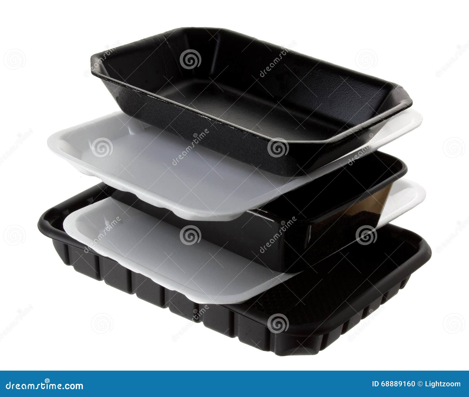 Stack of Food Trays stock photo. Image of food, pans - 68889160