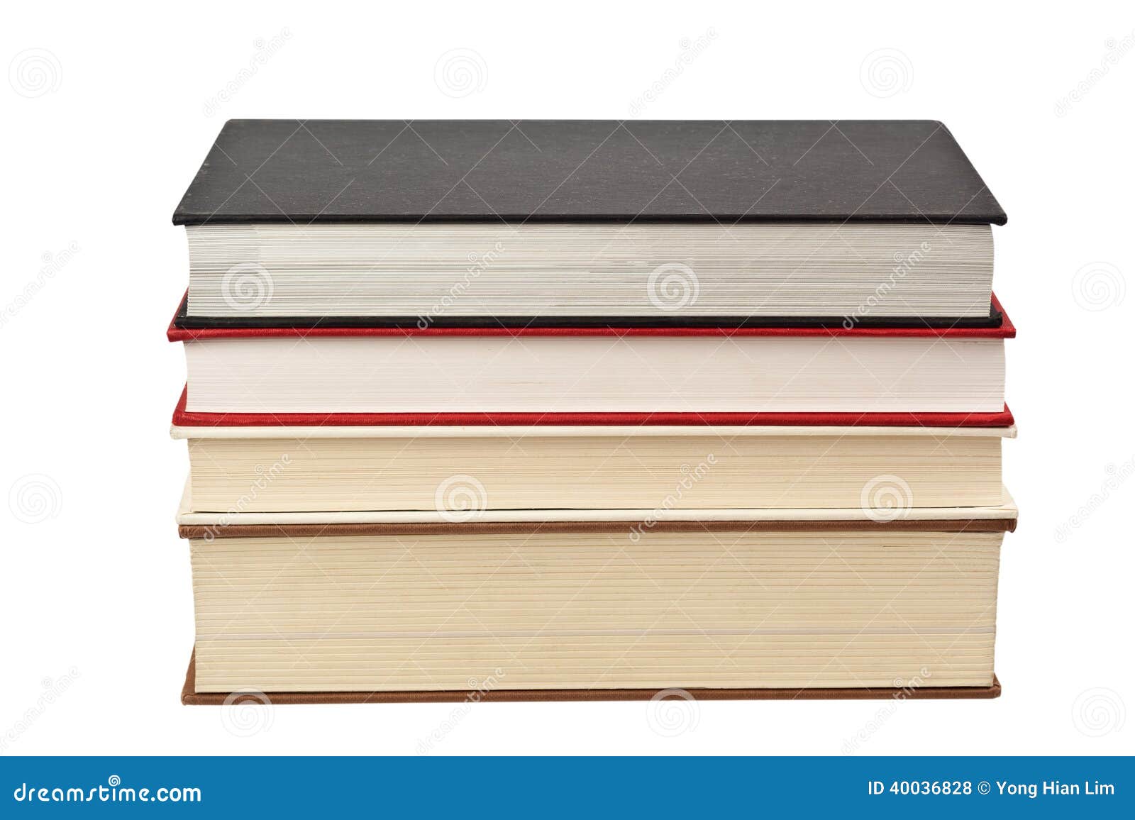 Stack of four books stock photo. Image of hardback, foreedge - 40036828