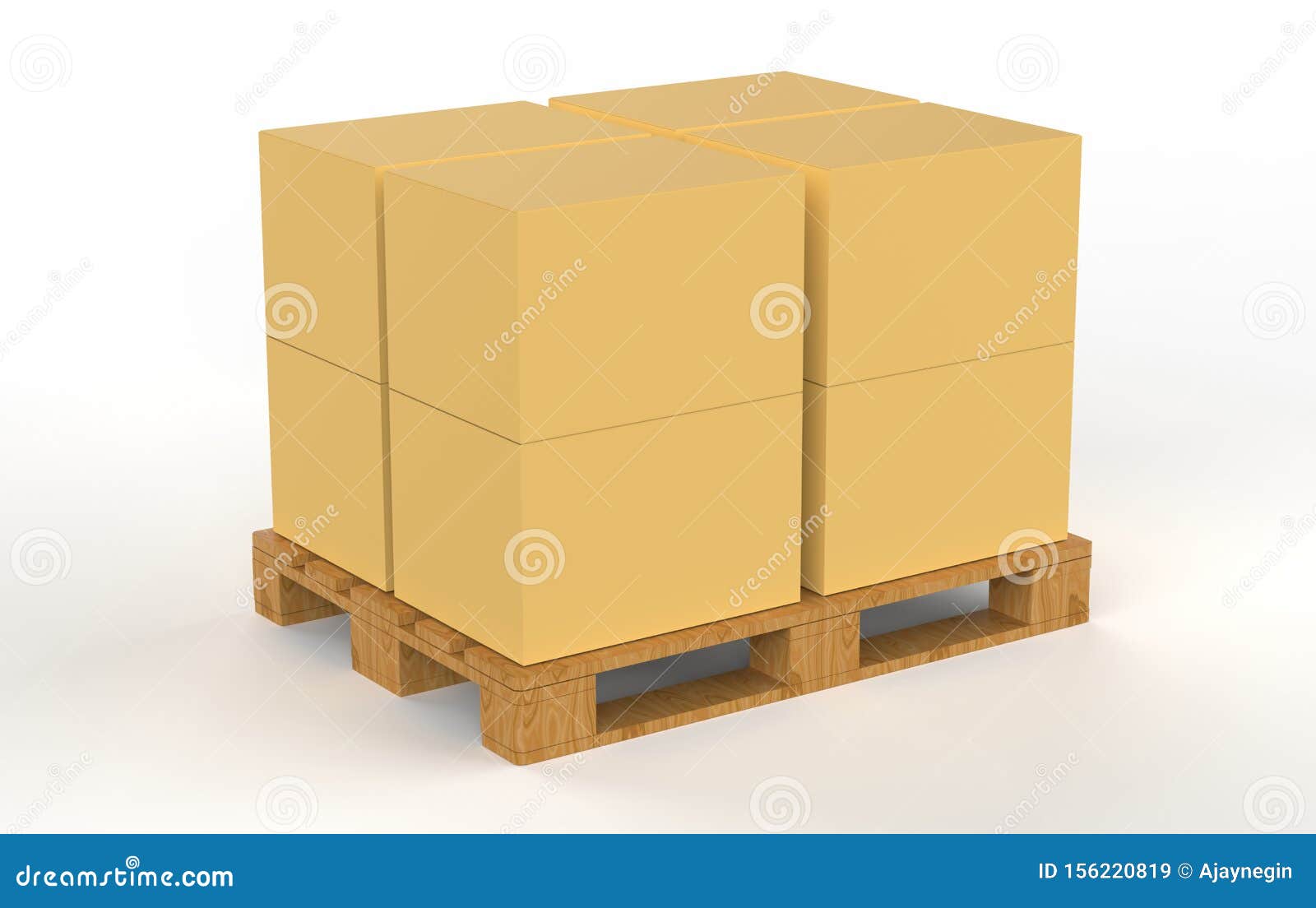 Stack of four boxes stock illustration. Illustration of equipment ...