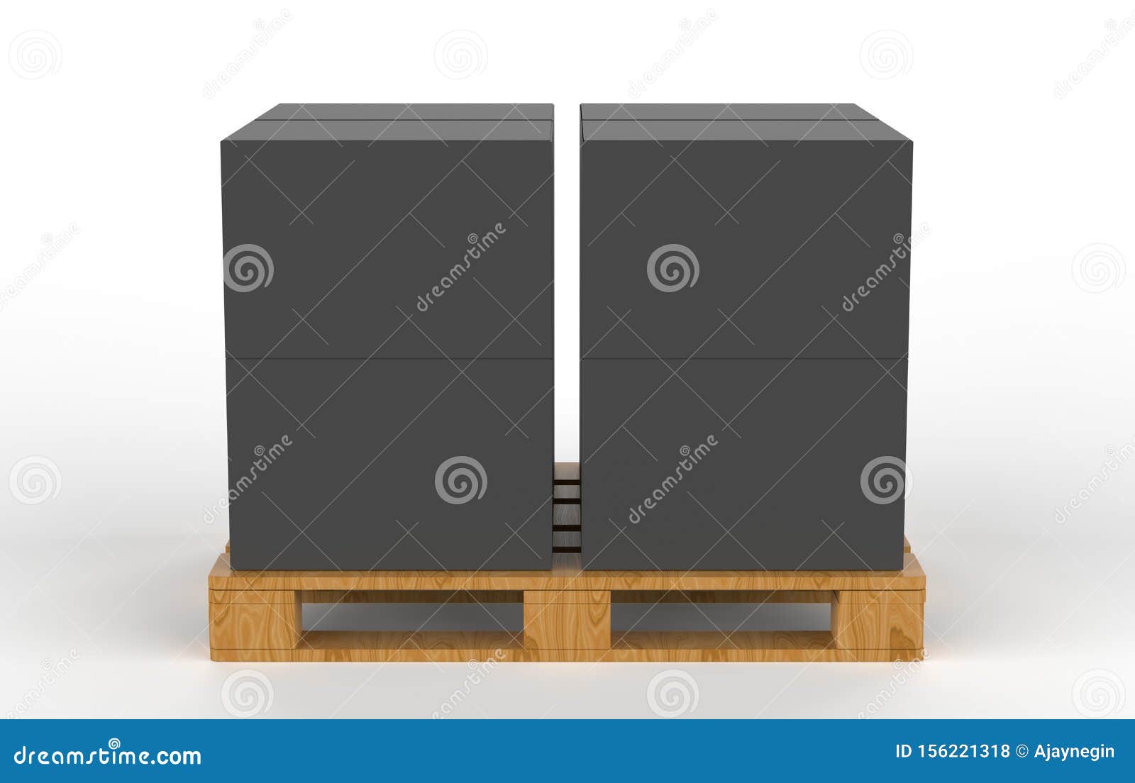 Stack of four boxes stock illustration. Illustration of packing - 156221318