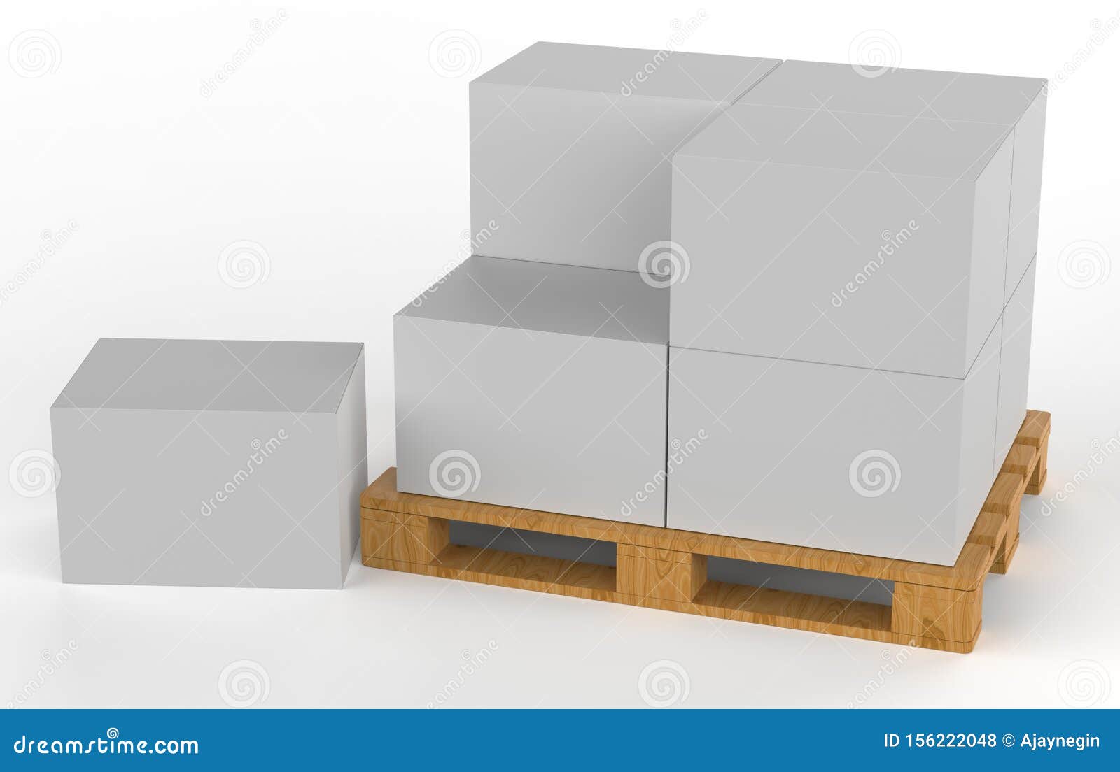 Stack of four boxes stock illustration. Illustration of carton - 156222048