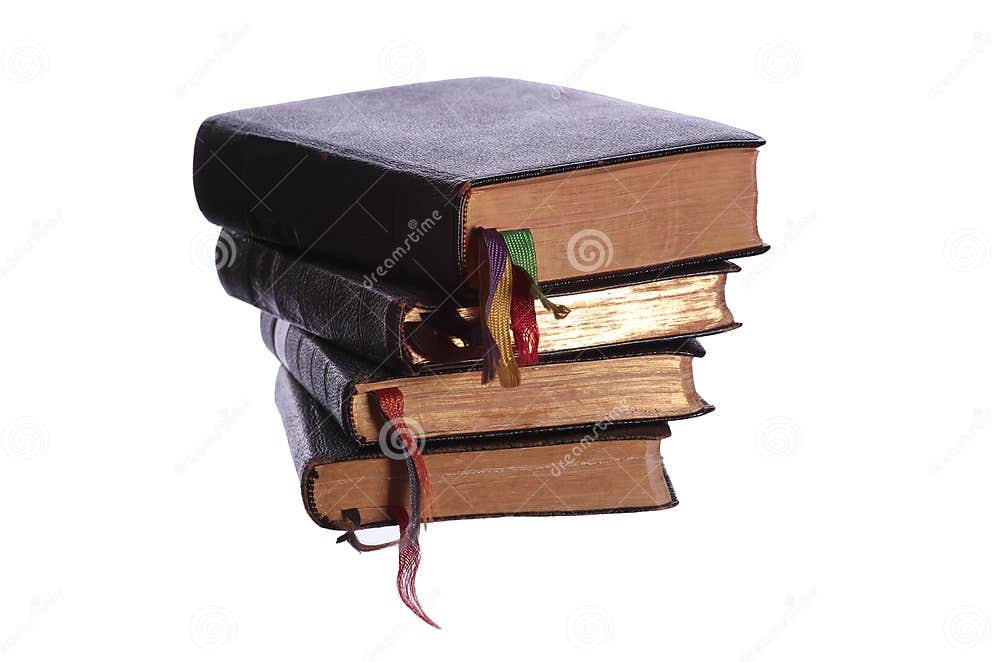 Stack of four old books stock photo. Image of hardcover - 30649762