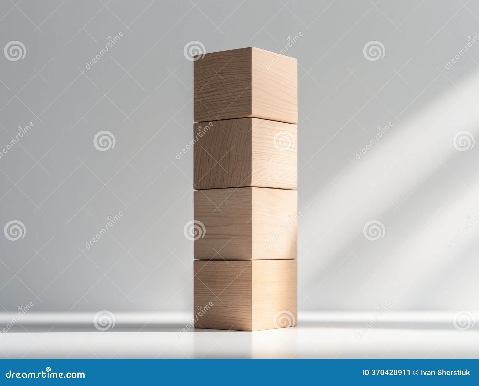 Stack Of Four Smooth Stones On A Large Driftwood Log Royalty-Free Stock ...