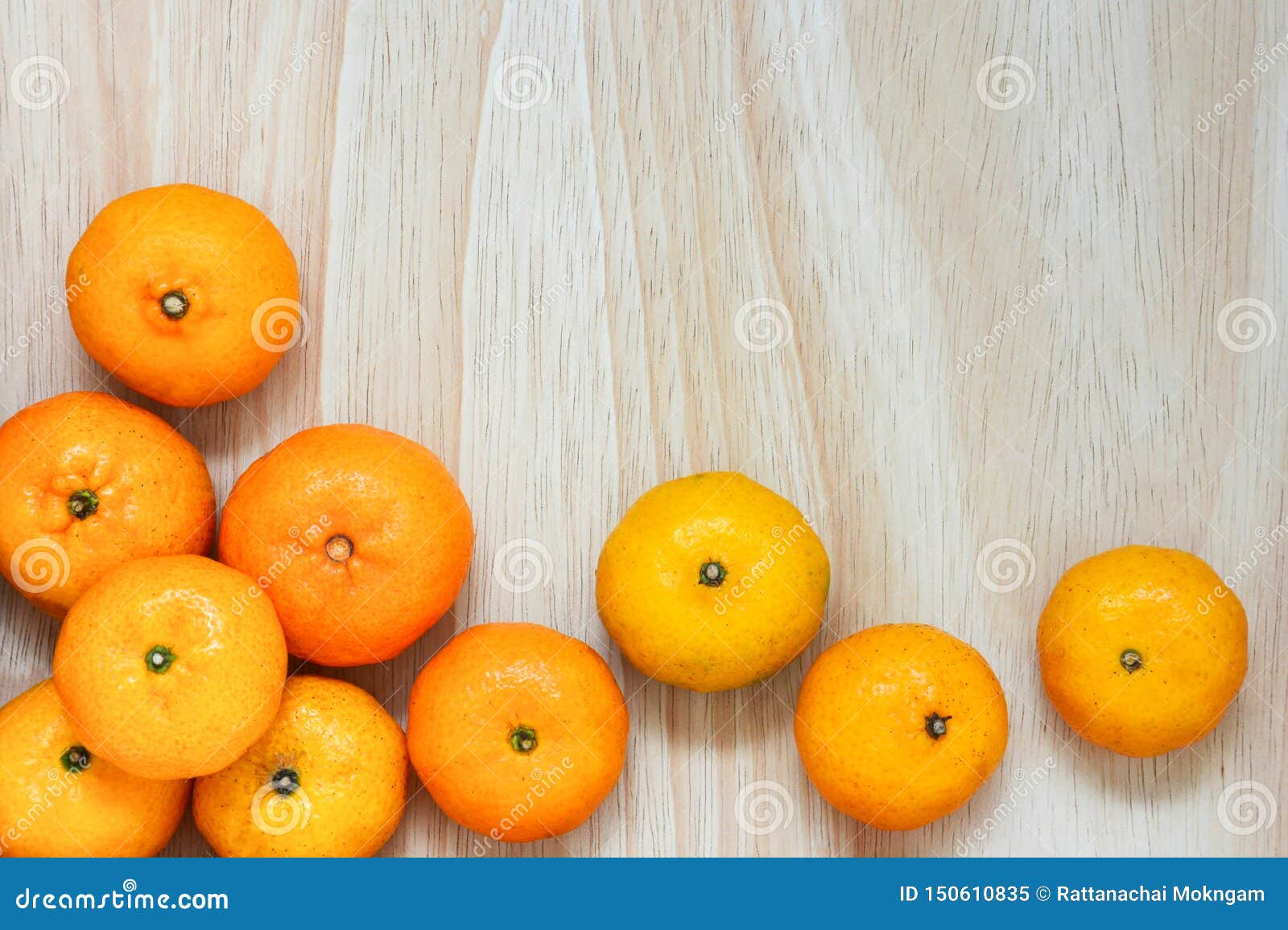 Stack of Fresh Mandarin Oranges on Wood Background Stock Image - Image ...
