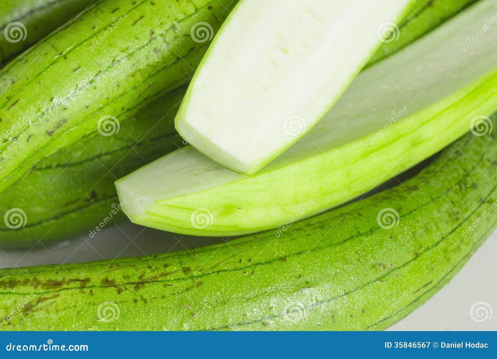 Stack of Fresh Organic Luffa Squash Stock Image - Image of diet ...