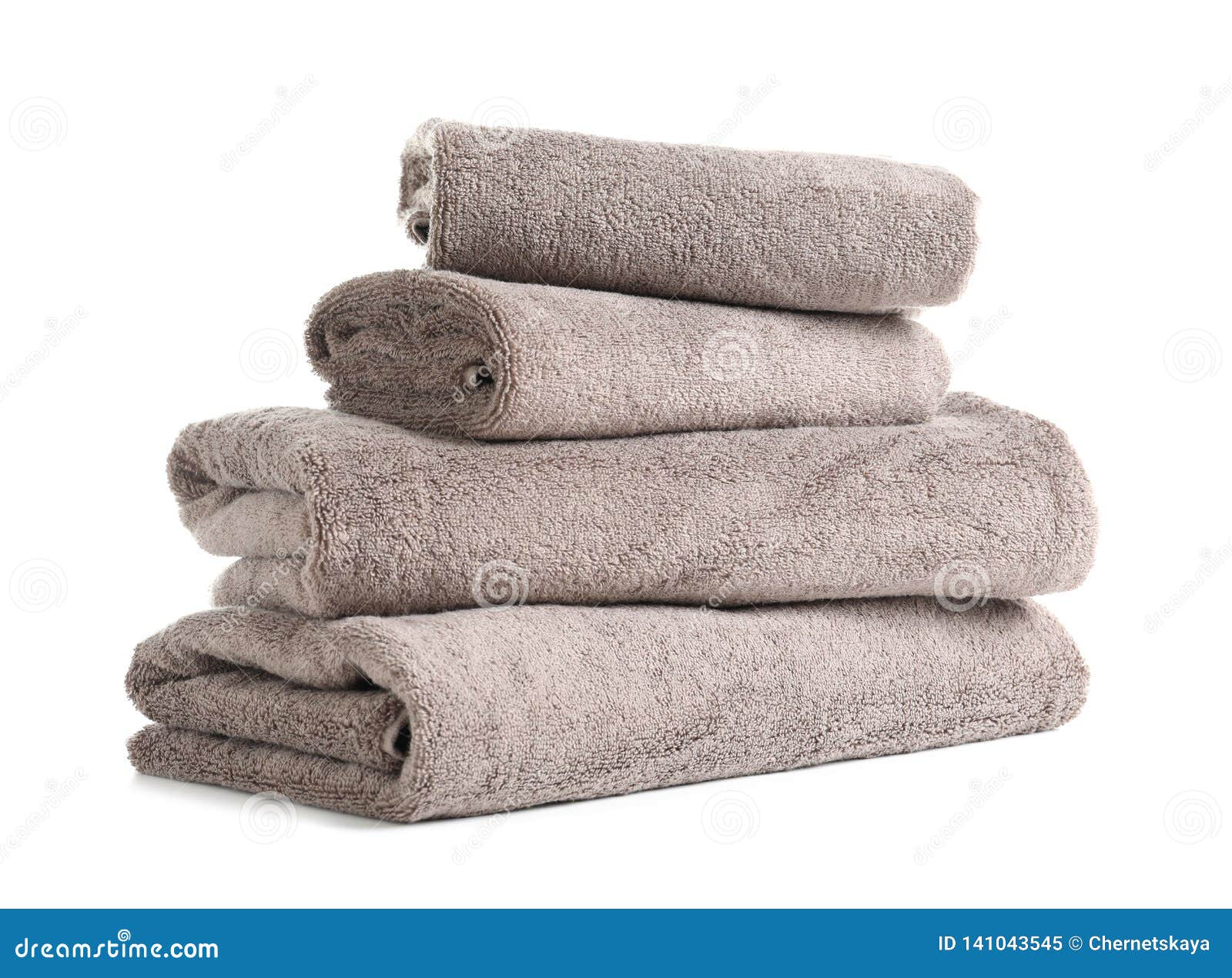 Stack of fresh towels stock image. Image of isolated - 141043545