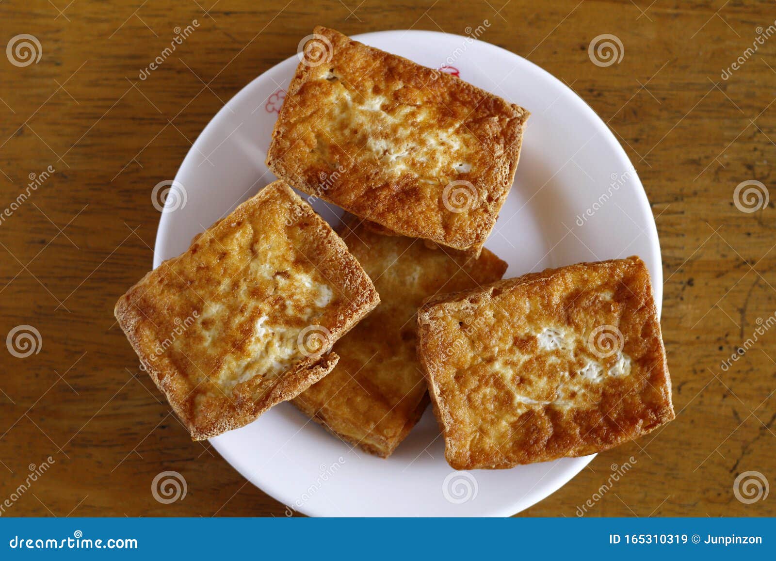 Stack of Freshly Fried Tokwa or Tofu Stock Image - Image of curd ...