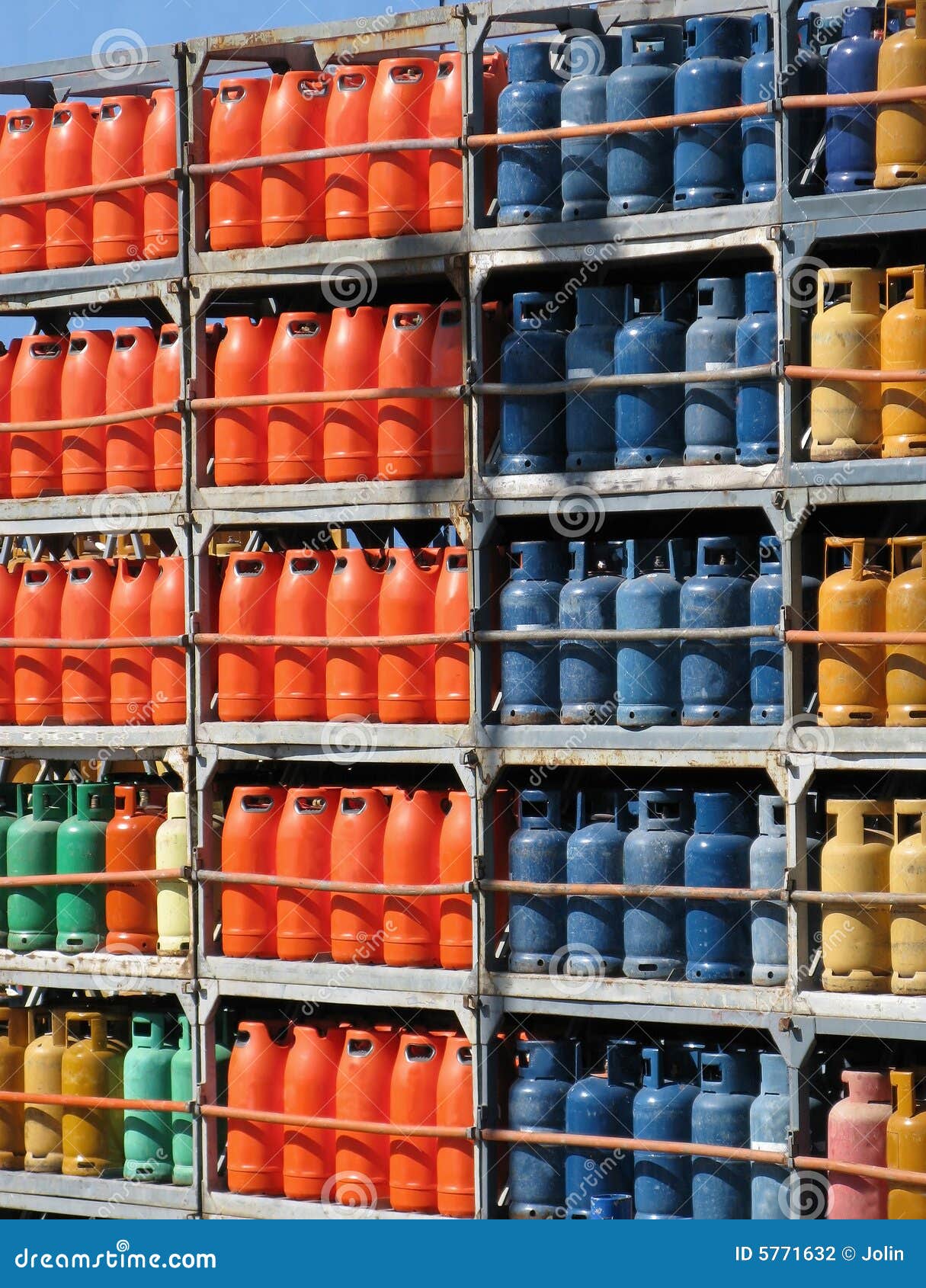 Stack Of Gas Bottles Royalty-Free Stock Image | CartoonDealer.com #5771632
