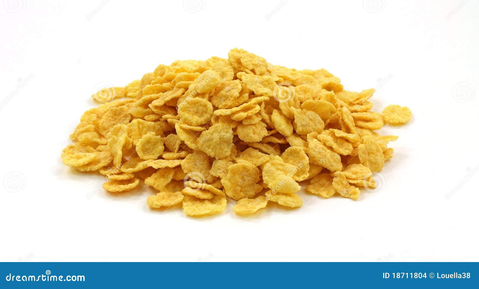 Stack of Generic Corn Flakes Stock Photo - Image of healthy, isolated ...
