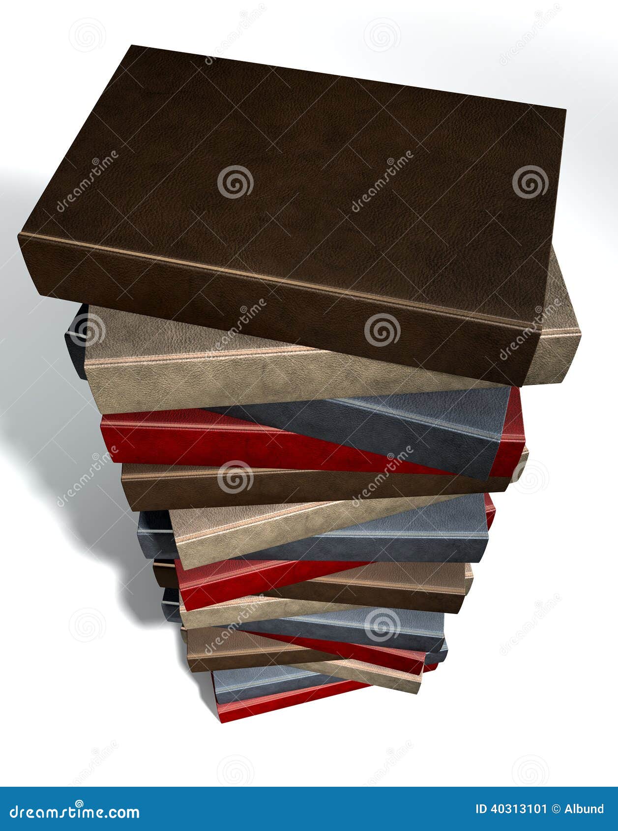 Stack of Generic Leather Books Stock Image - Image of stack, cover ...