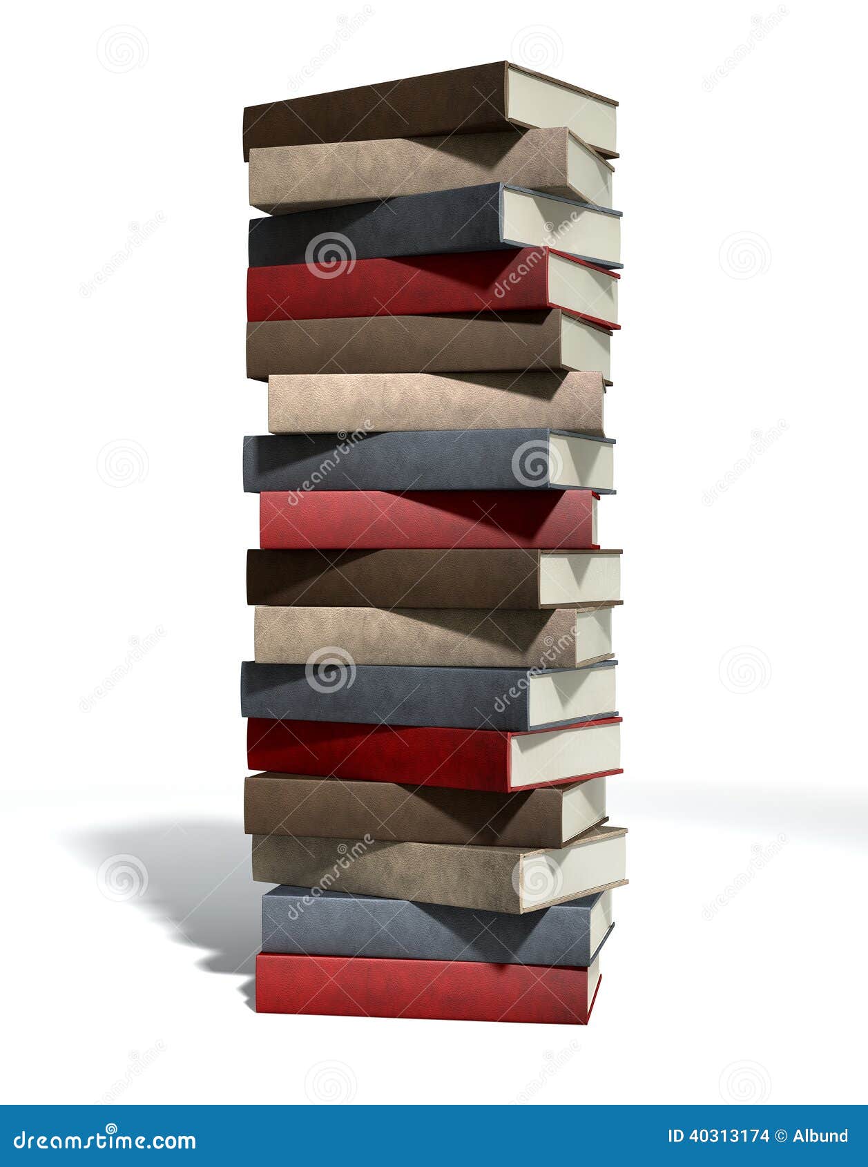 Stack of Generic Leather Books Stock Illustration - Illustration of ...