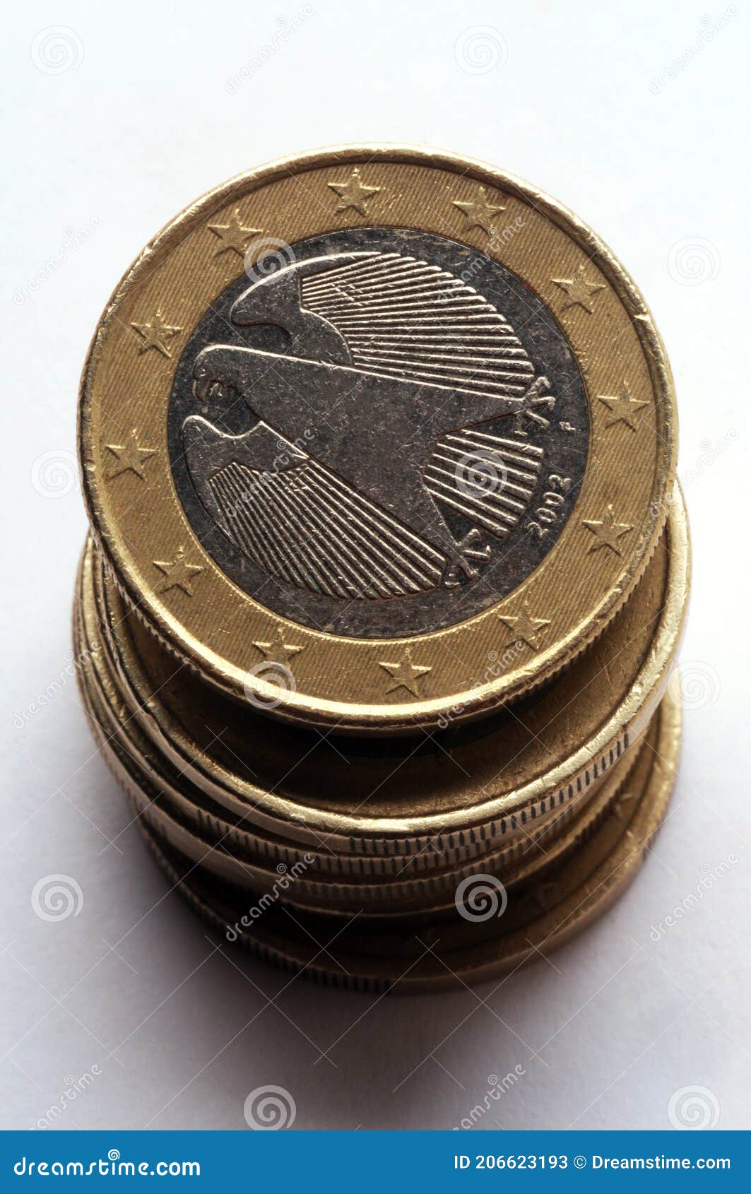 Stack Of German Euro Coins Royalty-Free Stock Image | CartoonDealer.com ...