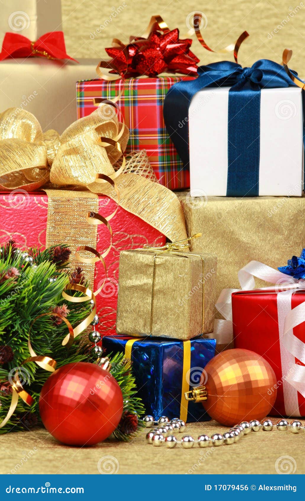 Stack of gift box stock photo. Image of golden, green - 17079456