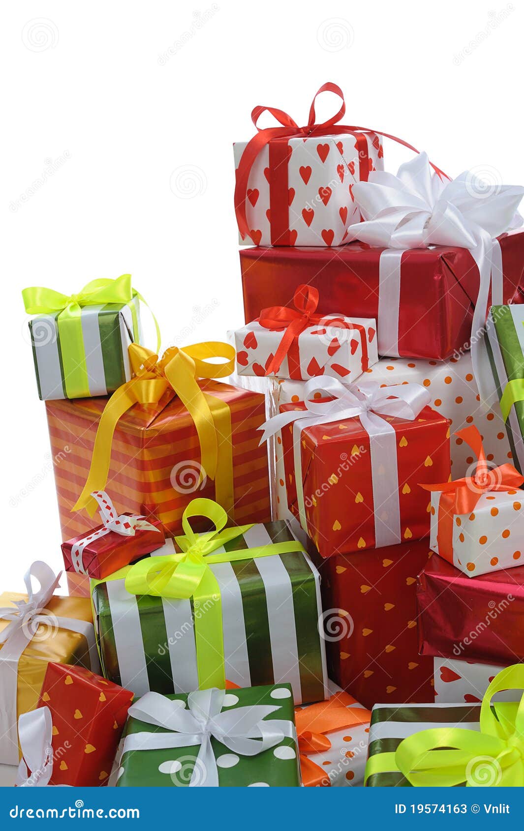 Stack of gift boxes stock image. Image of paper, shot - 19574163