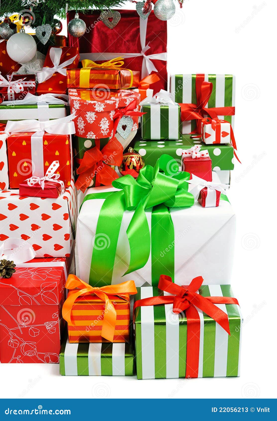 Stack of gift boxes stock image. Image of stack, design - 22056213