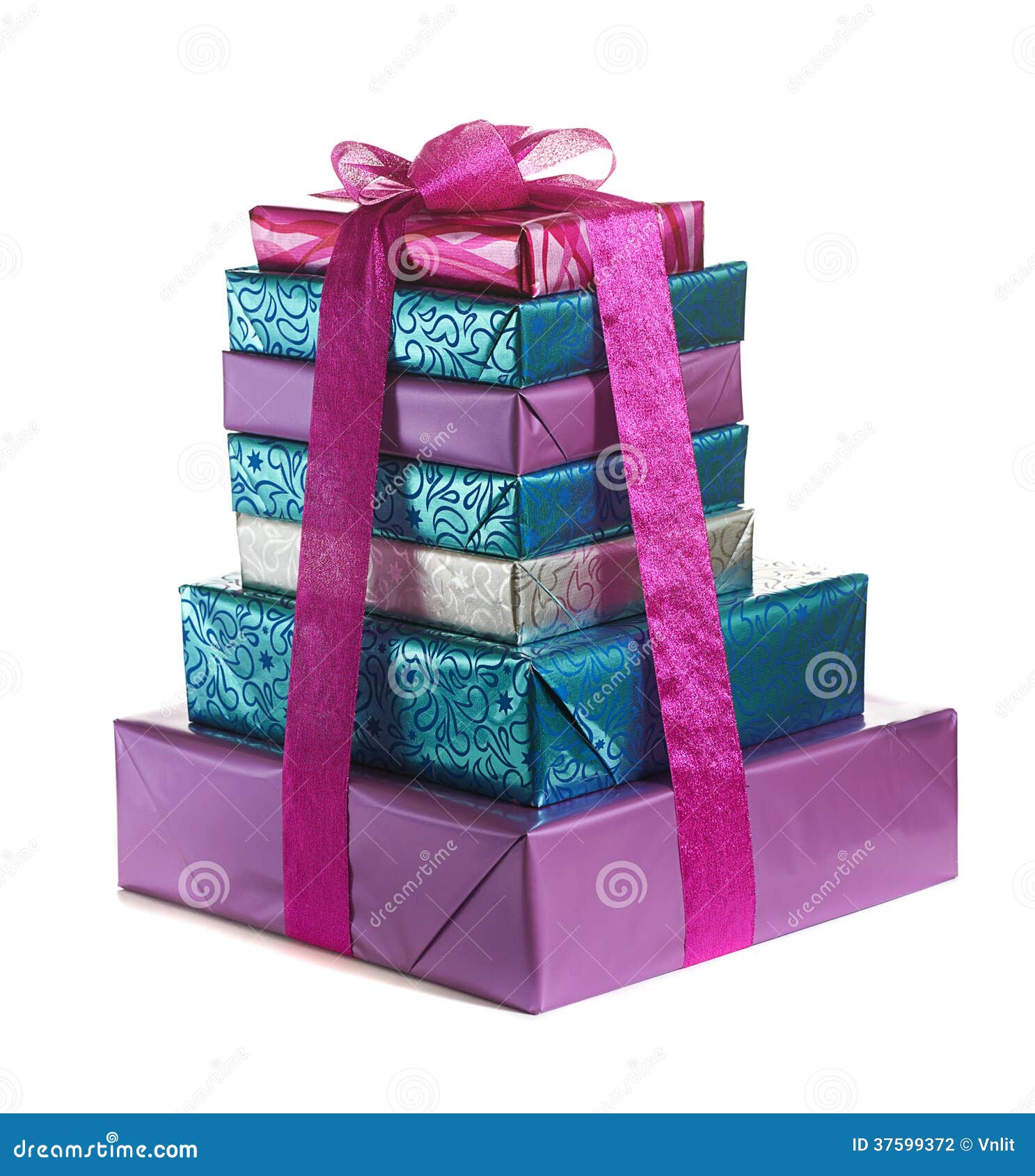 Stack of gift boxes stock photo. Image of birthday, event - 37599372