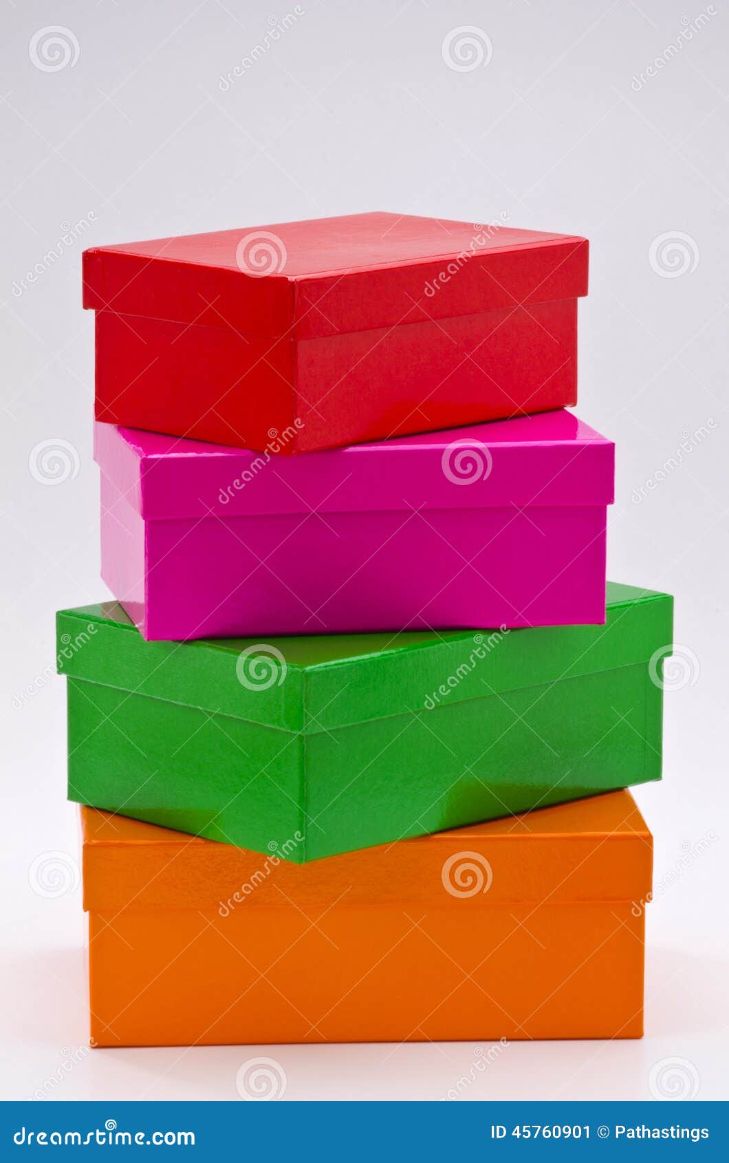 Stack of gift boxes. stock image. Image of white, indoors - 45760901