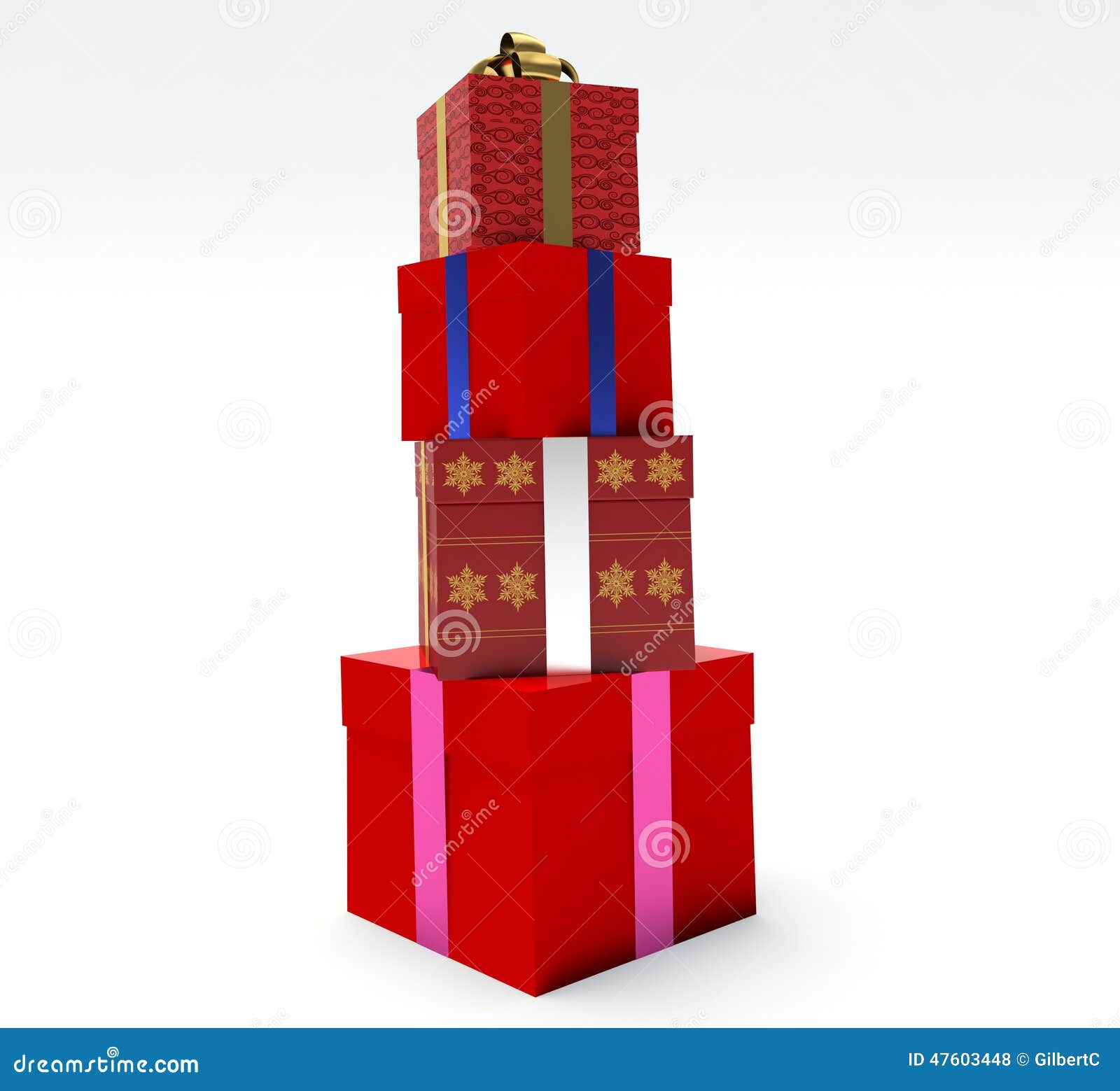 Stack of gift boxes. stock illustration. Illustration of merry - 47603448