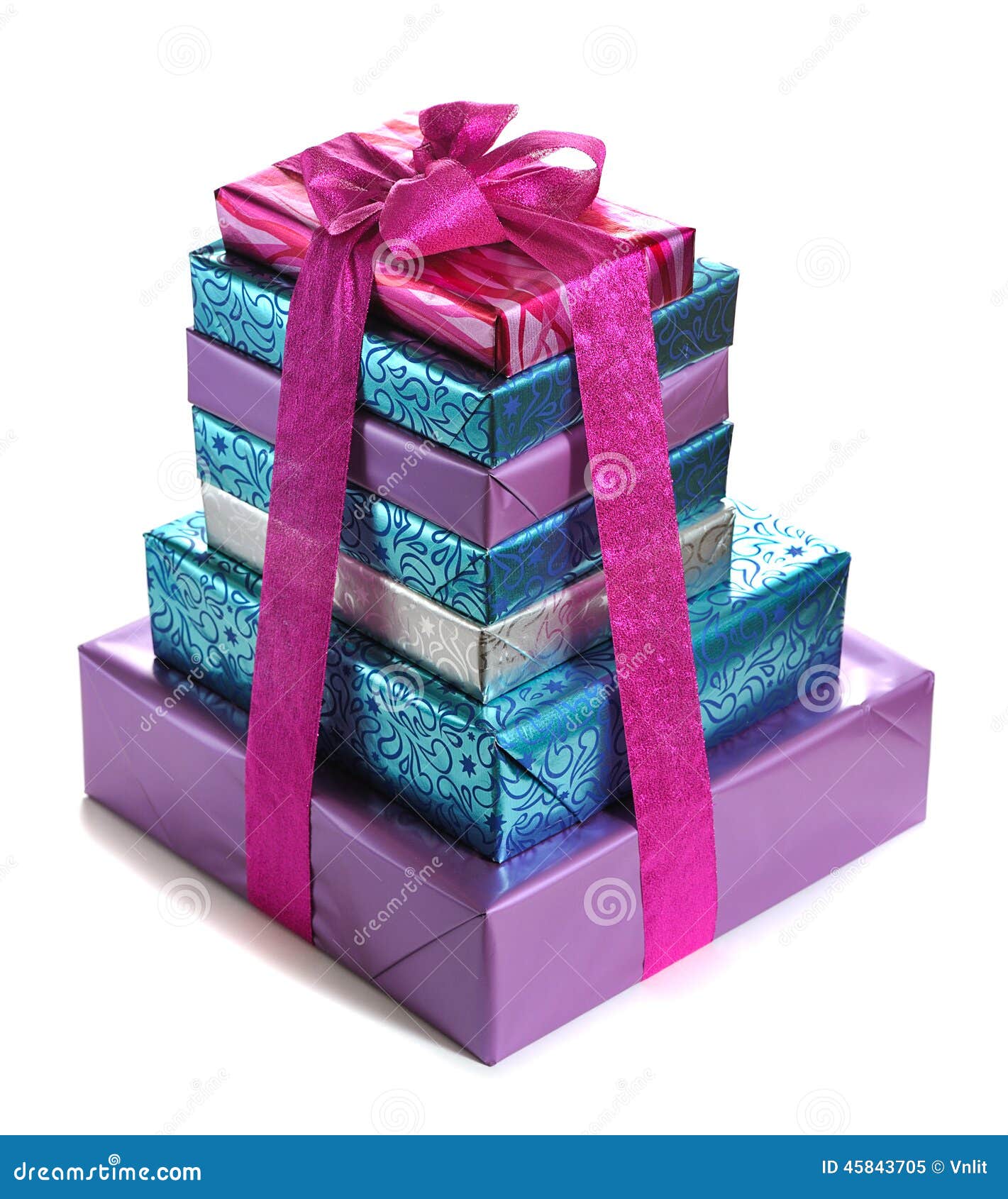 Stack of gift boxes stock image. Image of navidad, shape - 45843705