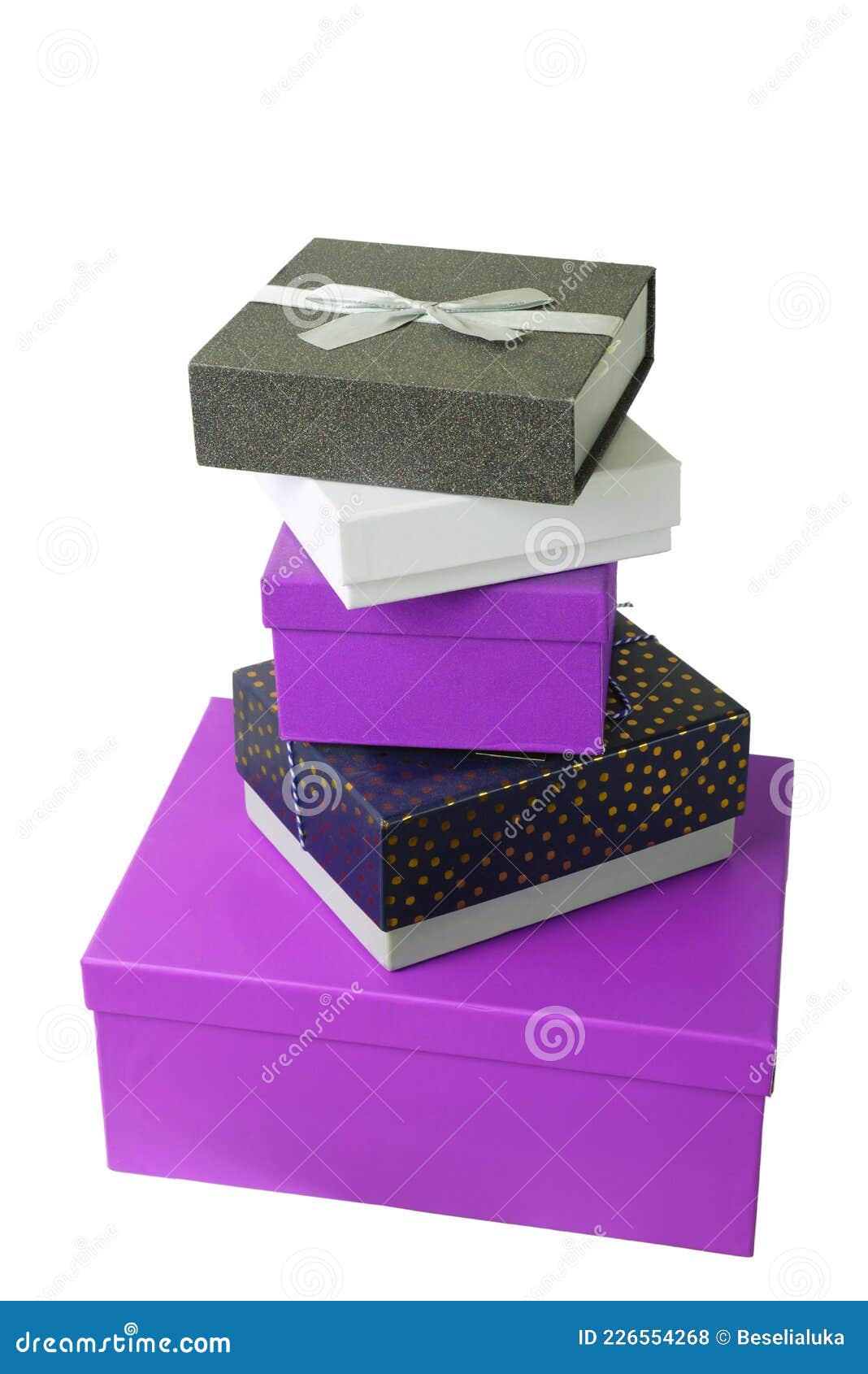 Stack of gift boxes stock photo. Image of concept, present - 226554268