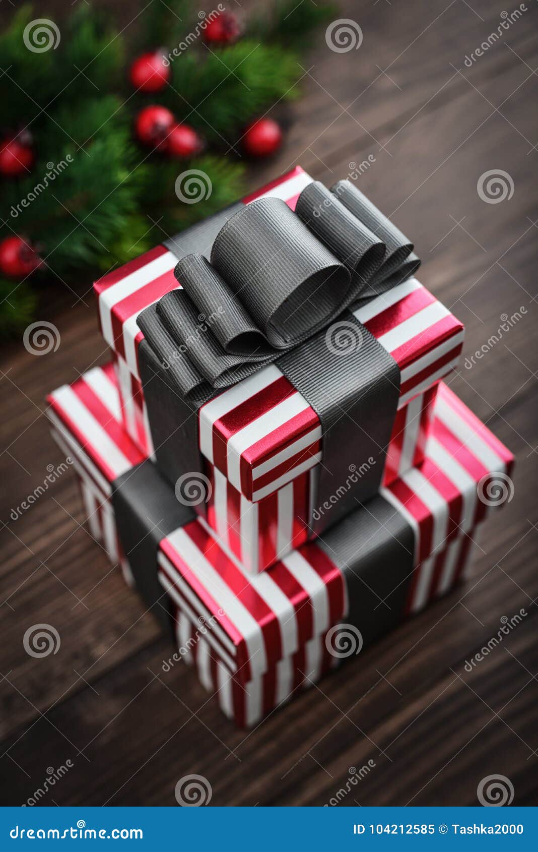 Stack of gift boxes stock image. Image of gift, surprise - 104212585