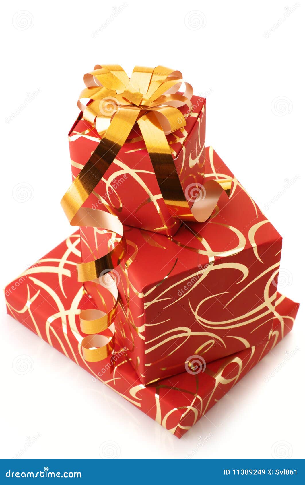 Stack of gifts stock image. Image of luxury, isolated - 11389249