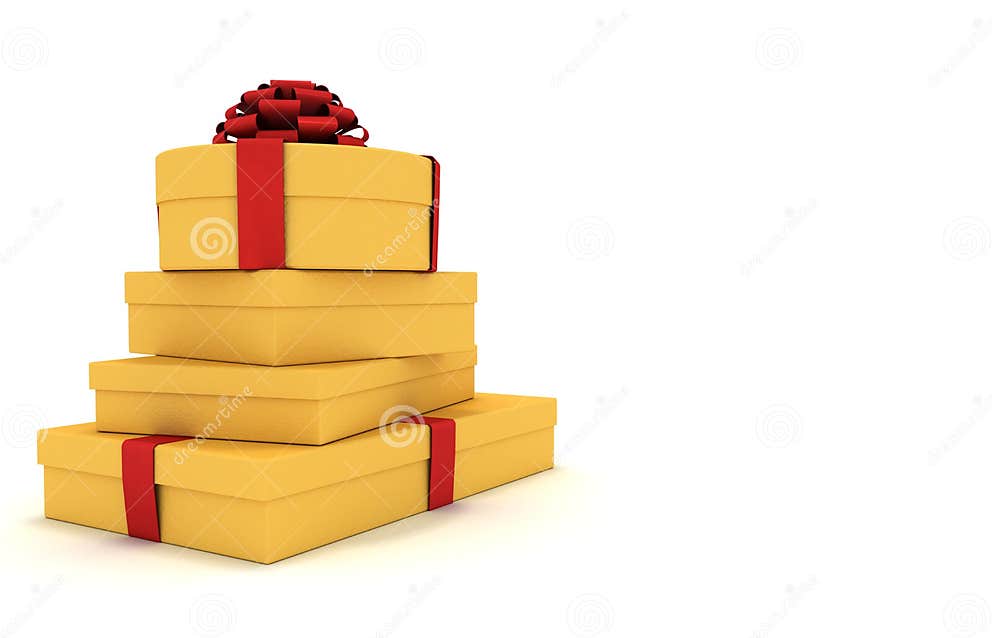 Stack of gifts stock illustration. Illustration of stack - 9863832