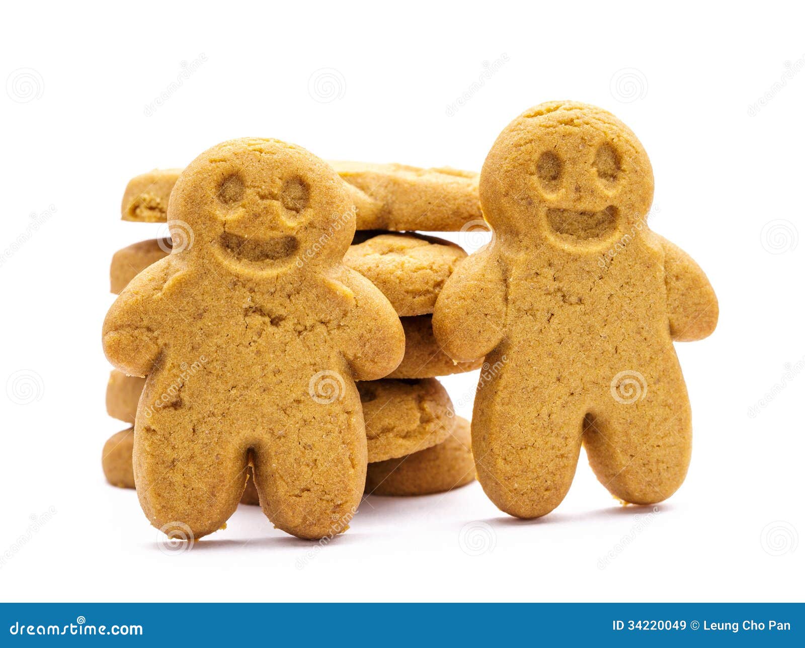 Stack of Gingerbread Cookies Stock Image - Image of baked, stack: 34220049