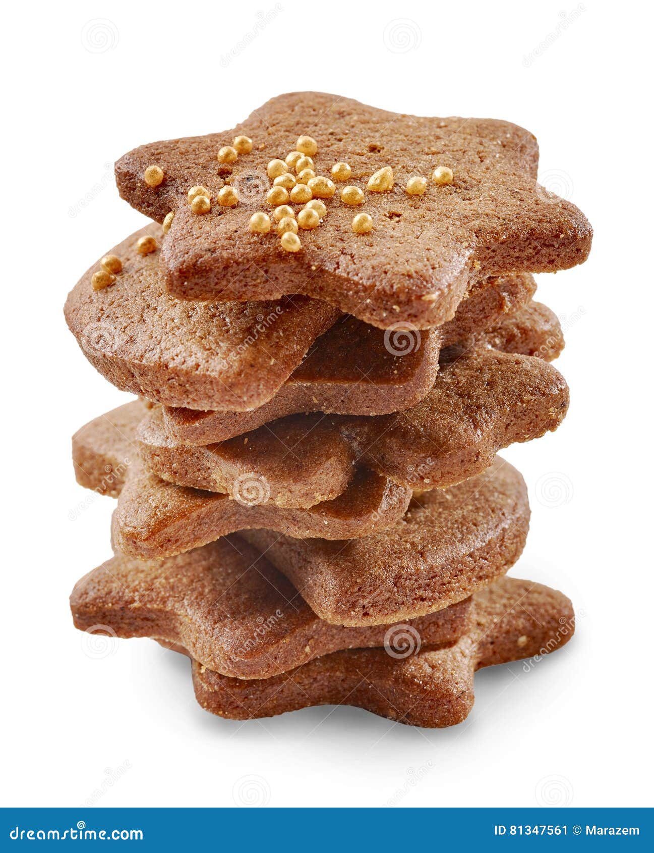 Stack of Gingerbread Cookies Stock Image - Image of decorative, spices ...