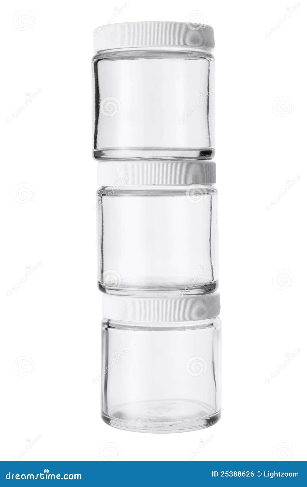 Stack of Glass Jars stock photo. Image of lids, containers - 25388626