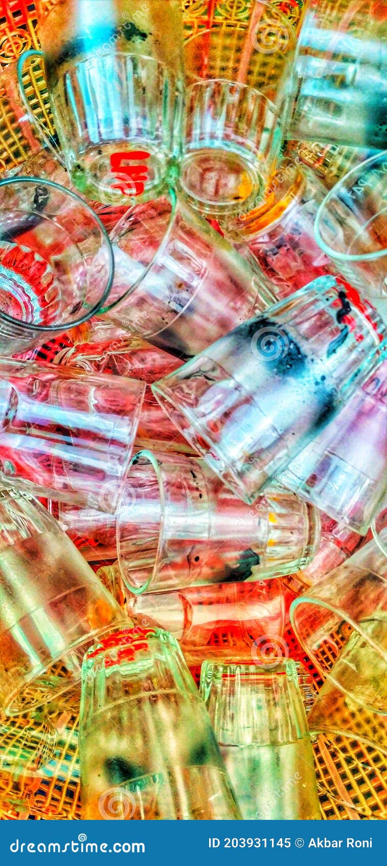 Stack of glasses stock image. Image of stack, glasses - 203931145