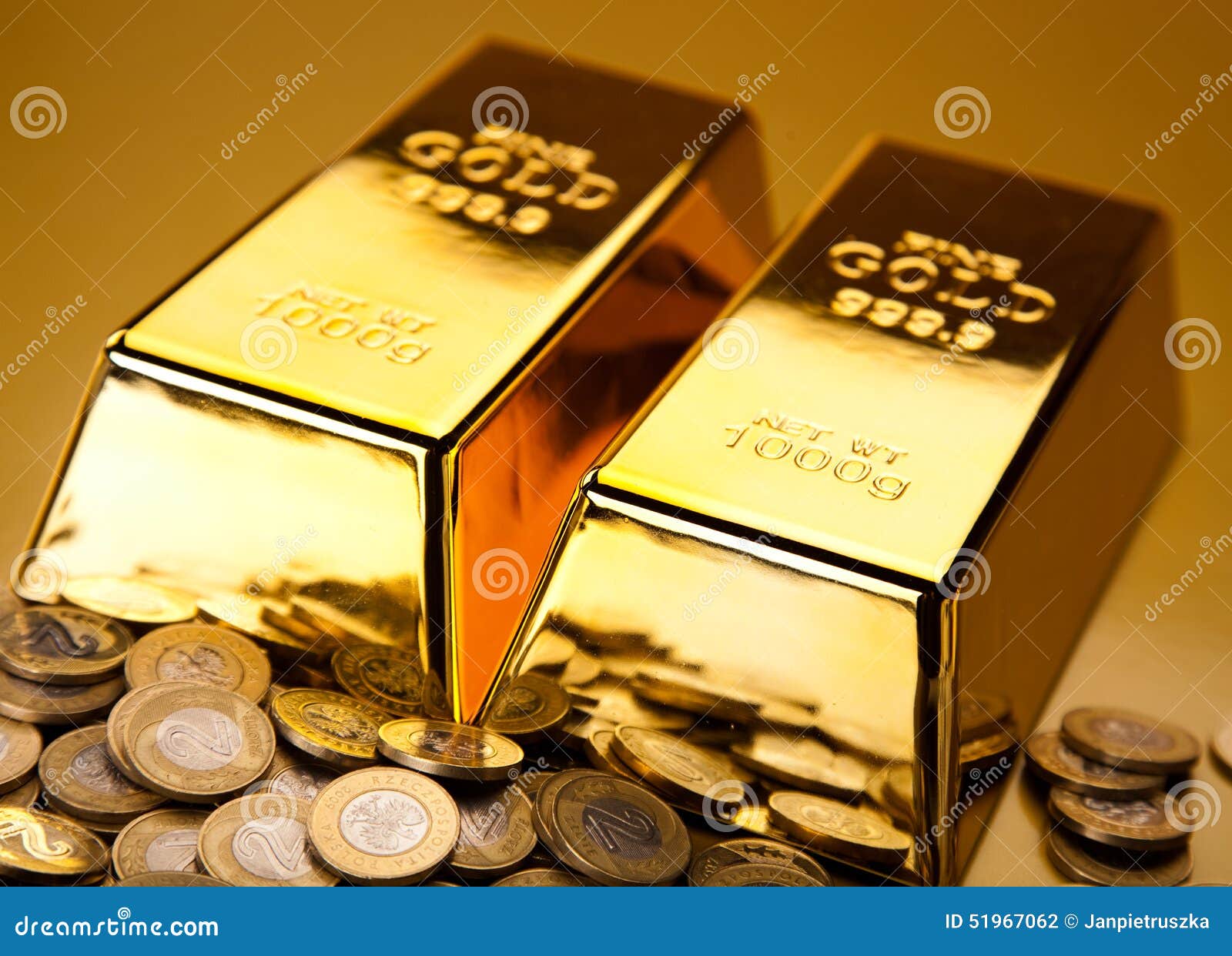 Stack of Gold Bar, Ambient Financial Concept Stock Photo - Image of ...