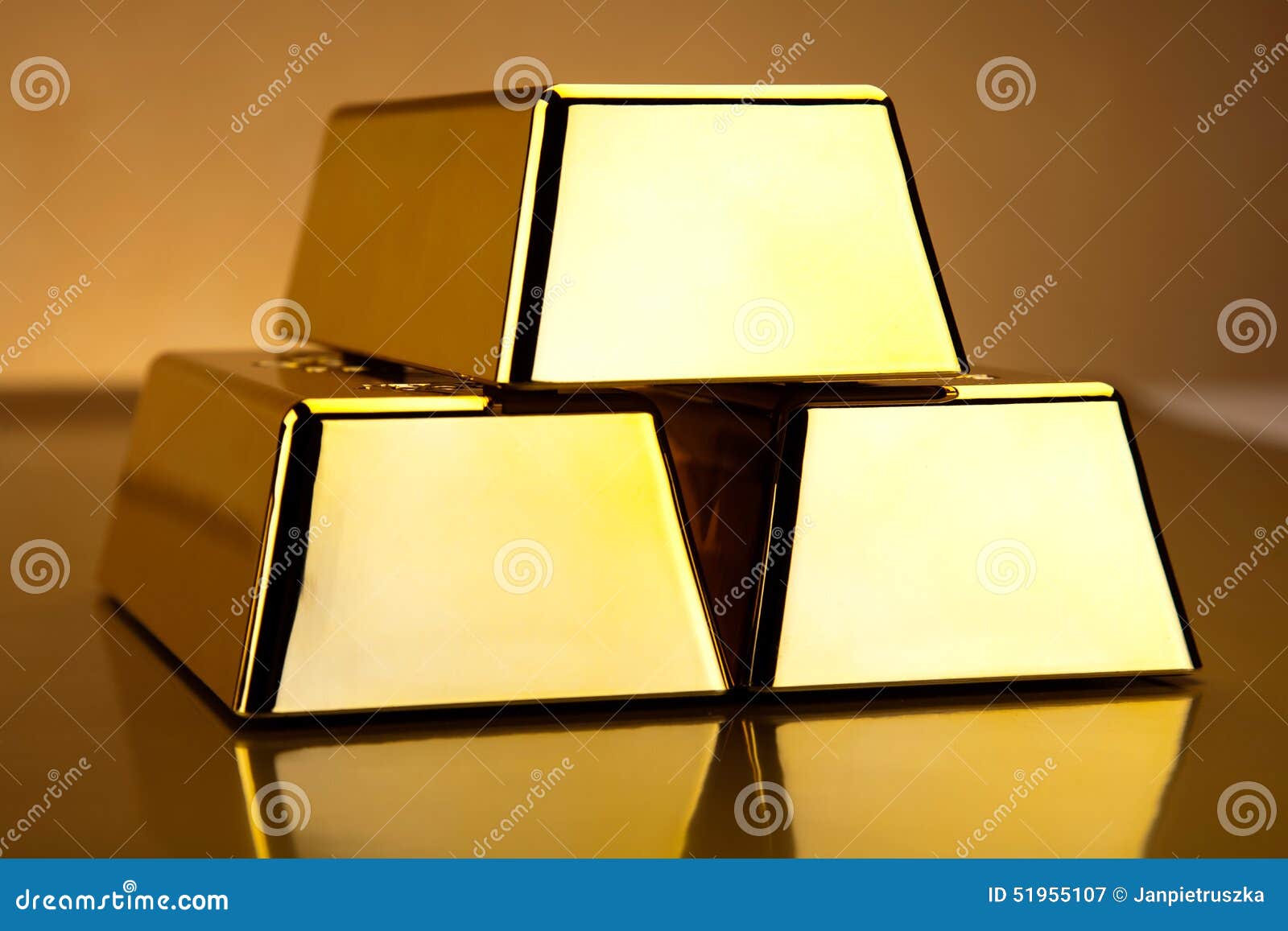 Stack of Gold Bars, Ambient Financial Concept Stock Image - Image of ...