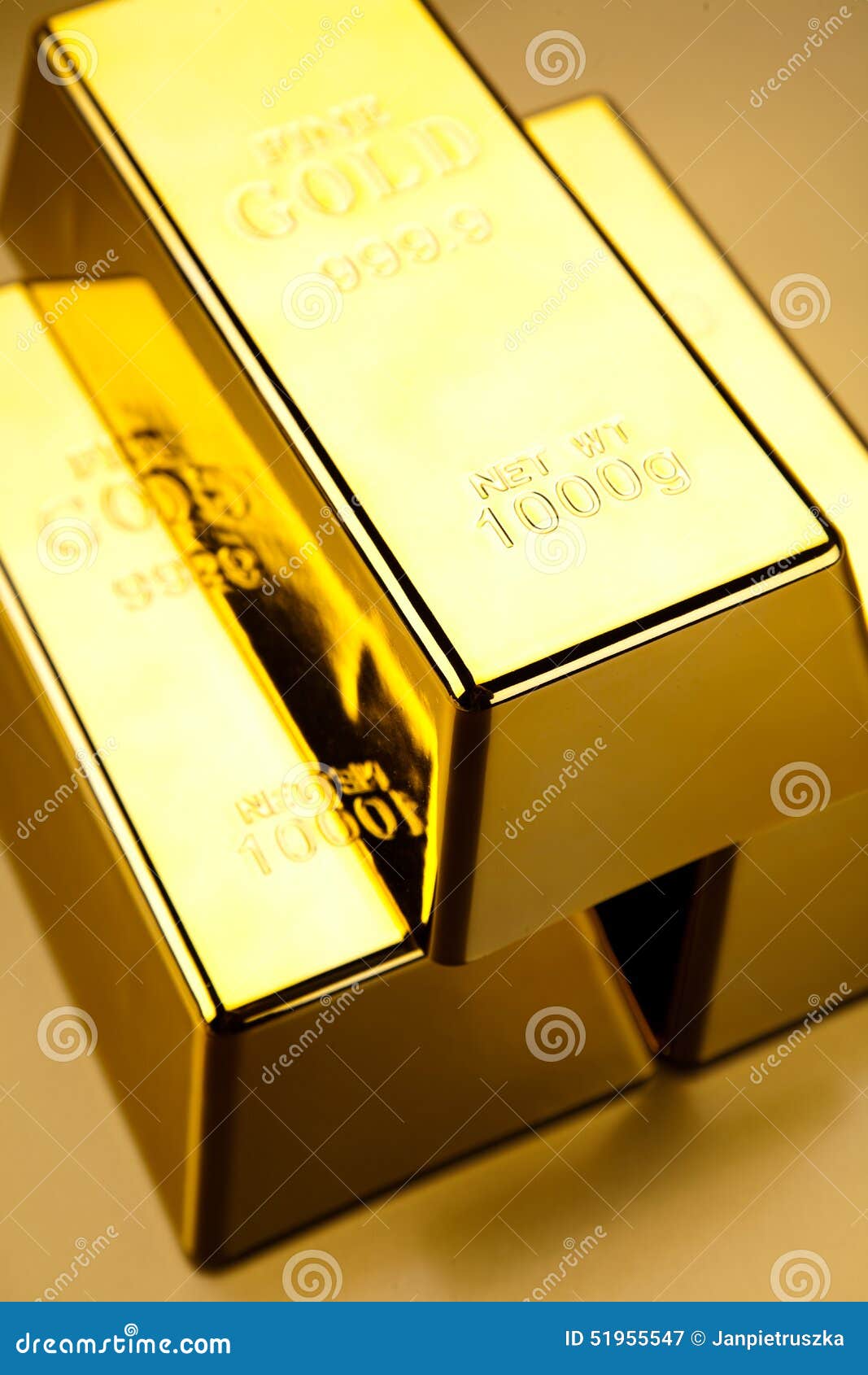 Stack of Gold Bars, Ambient Financial Concept Stock Image - Image of ...