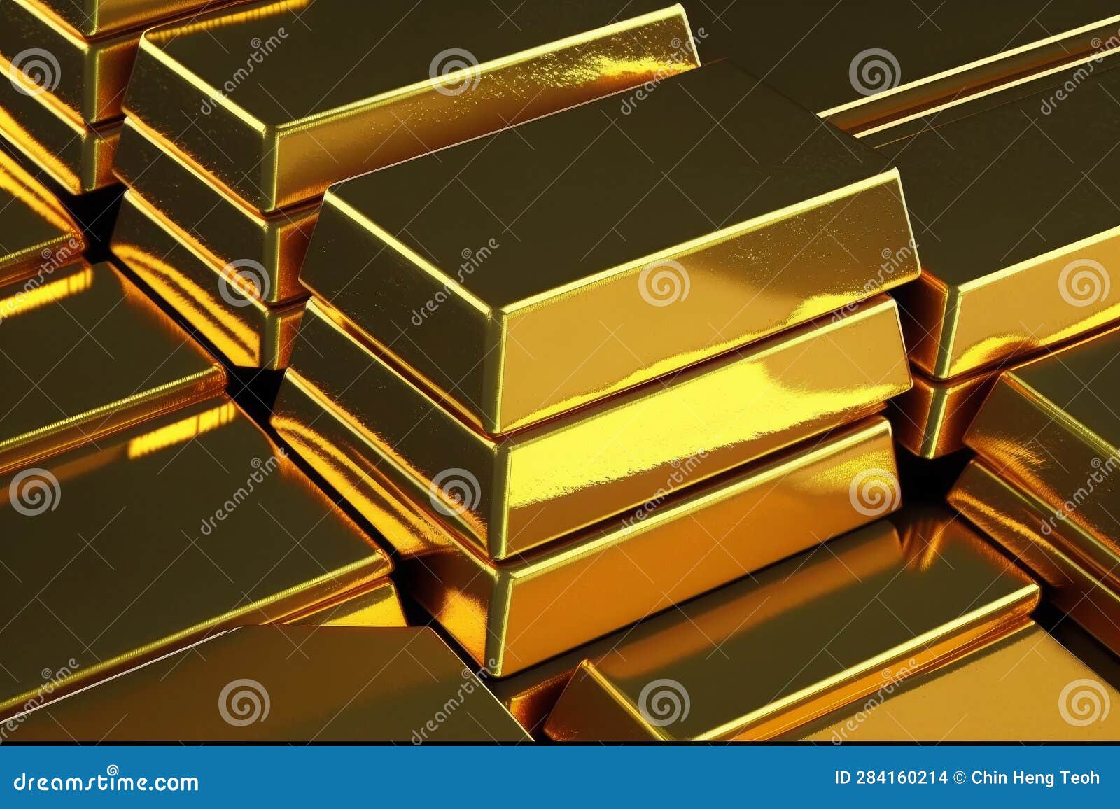 Stack of Gold Bars Background. Illustration Stock Illustration ...