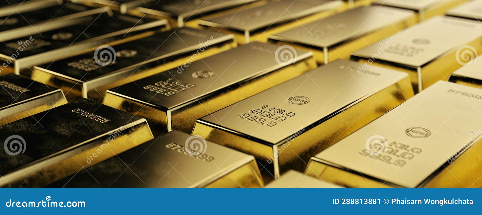 Stack of Gold Bars, Financial Concepts Stock Illustration ...