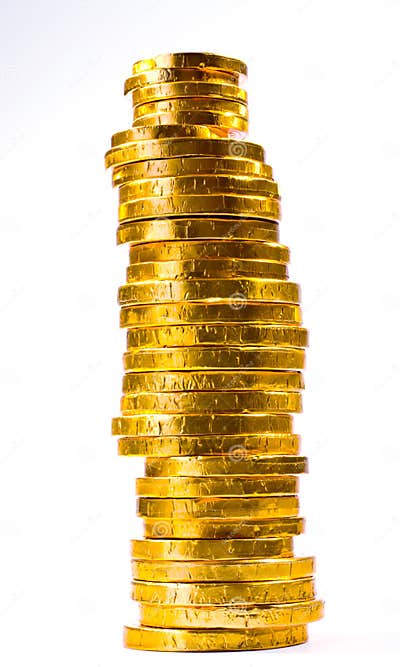 Chocolate Coins stock photo. Image of gift, festive, shiny - 22090746