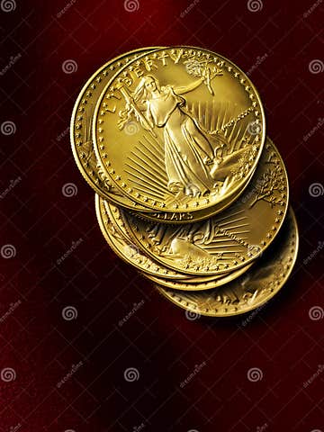 Stack of gold coins stock photo. Image of golden, wealth - 12236582