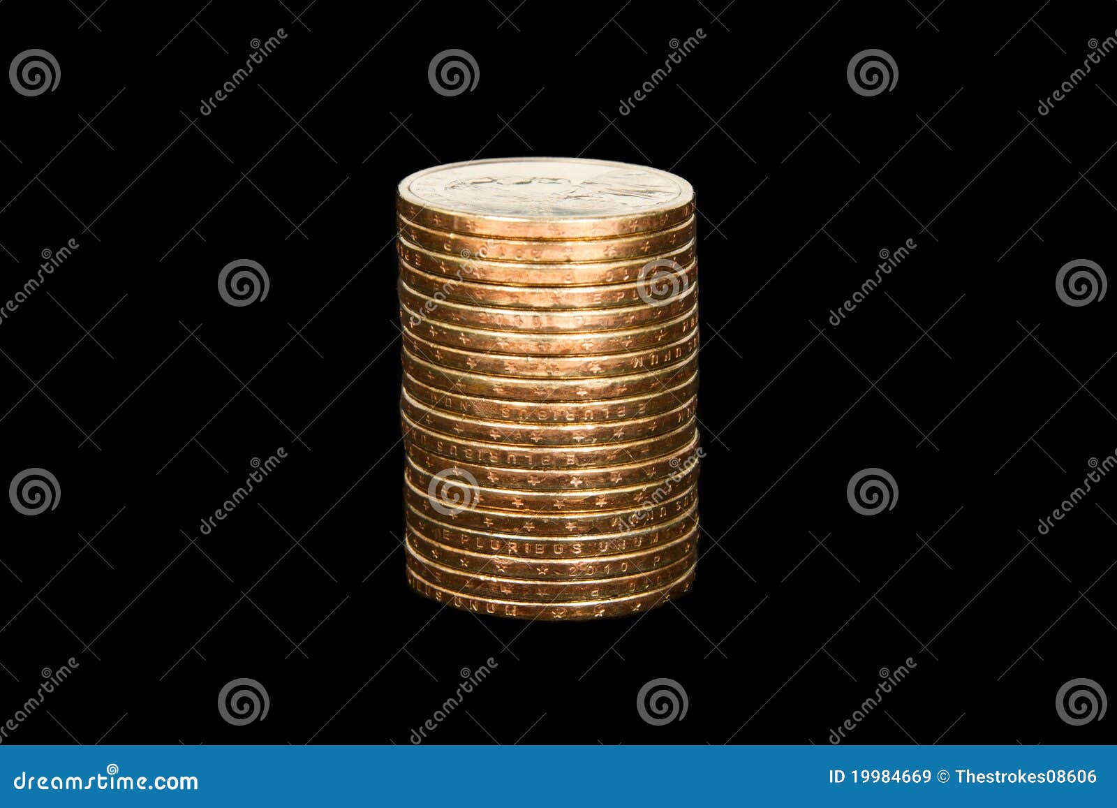 Stack of Gold Coins stock image. Image of rich, money - 19984669