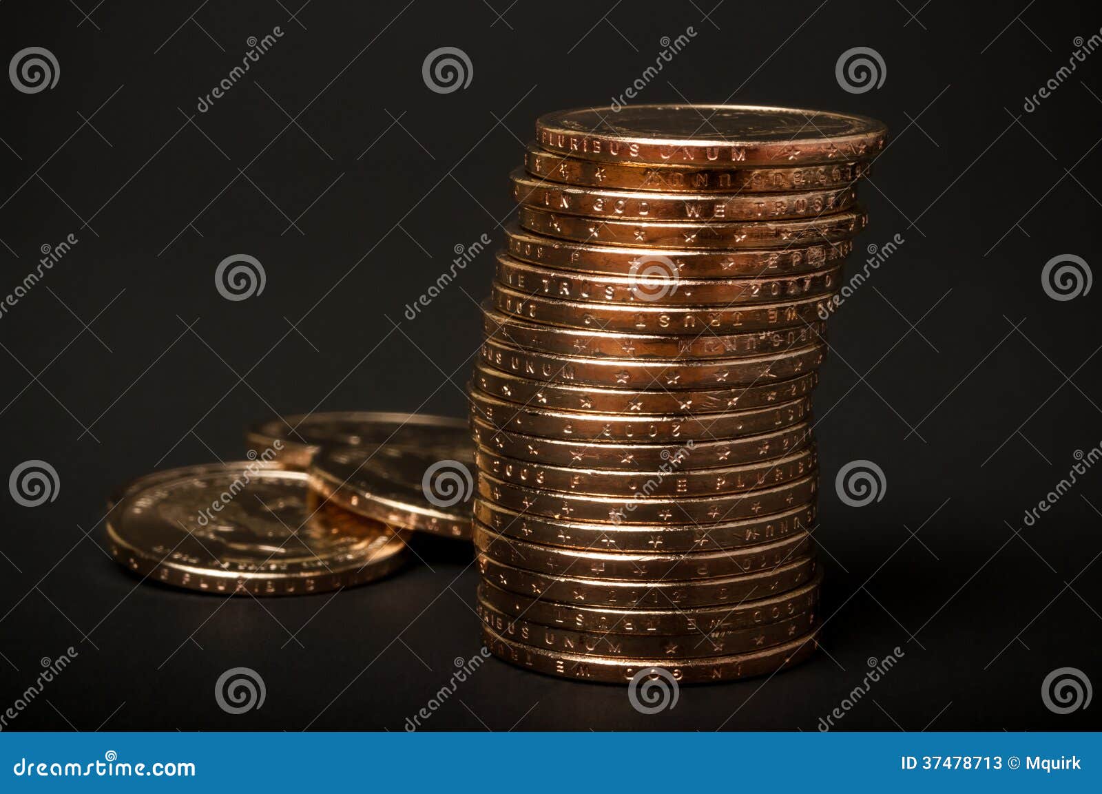 Stack of gold coins stock image. Image of finances, monetary - 37478713