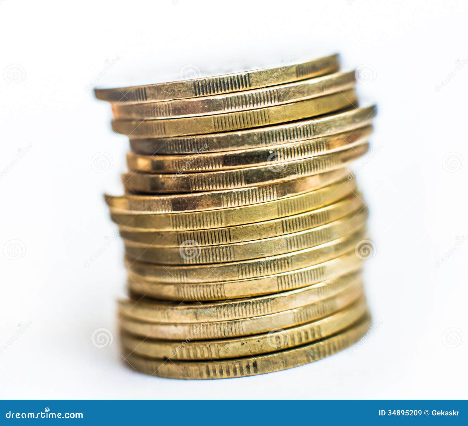 Stack of gold coins stock image. Image of investment - 34895209