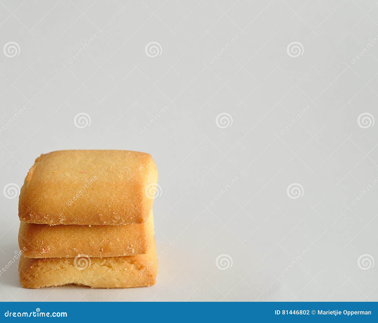 Stack of Golden Brown Biscuits Stock Photo - Image of cookie, snack ...