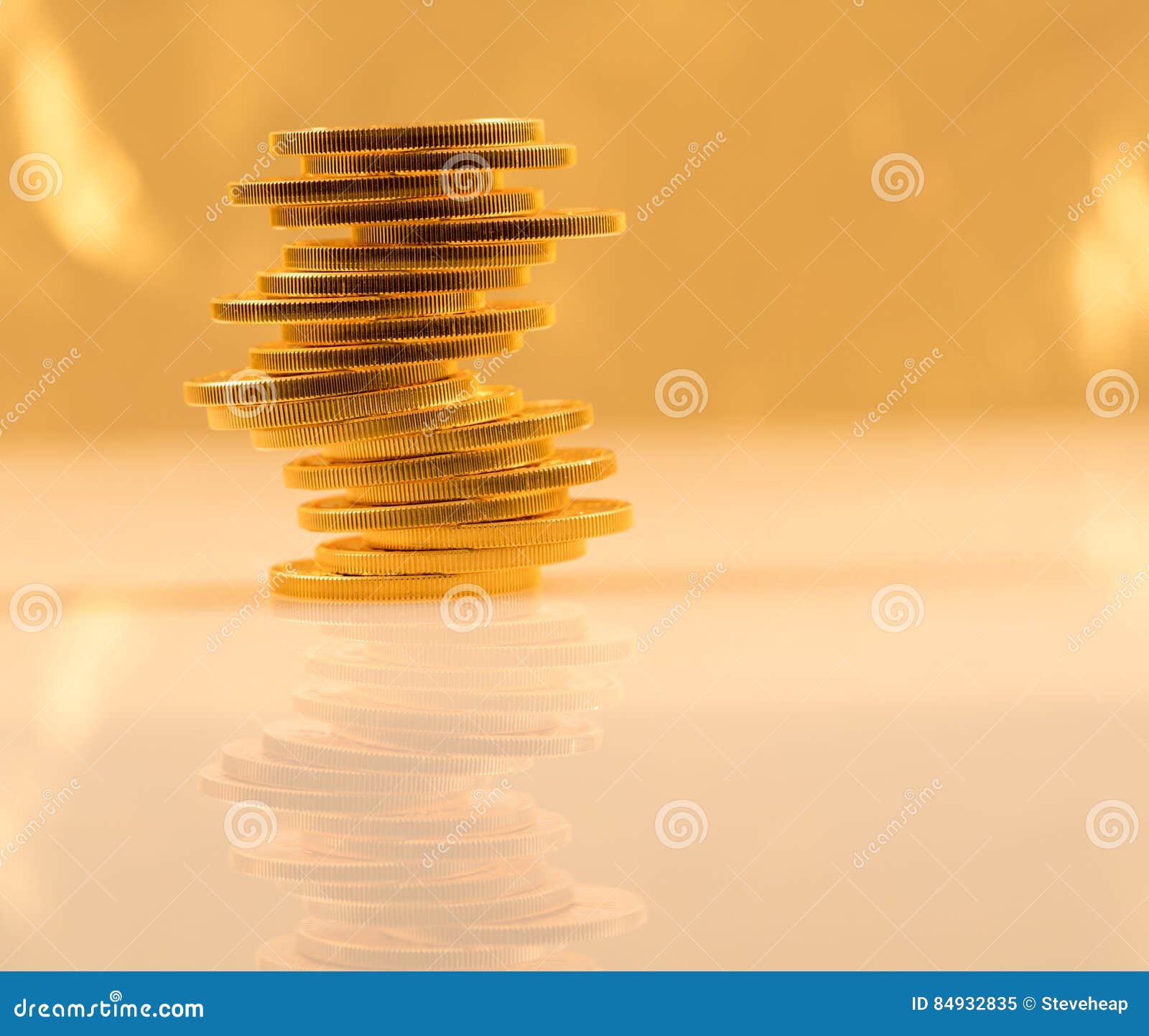 Stack of Golden Eagle Coins Stock Image - Image of cash, currency: 84932835