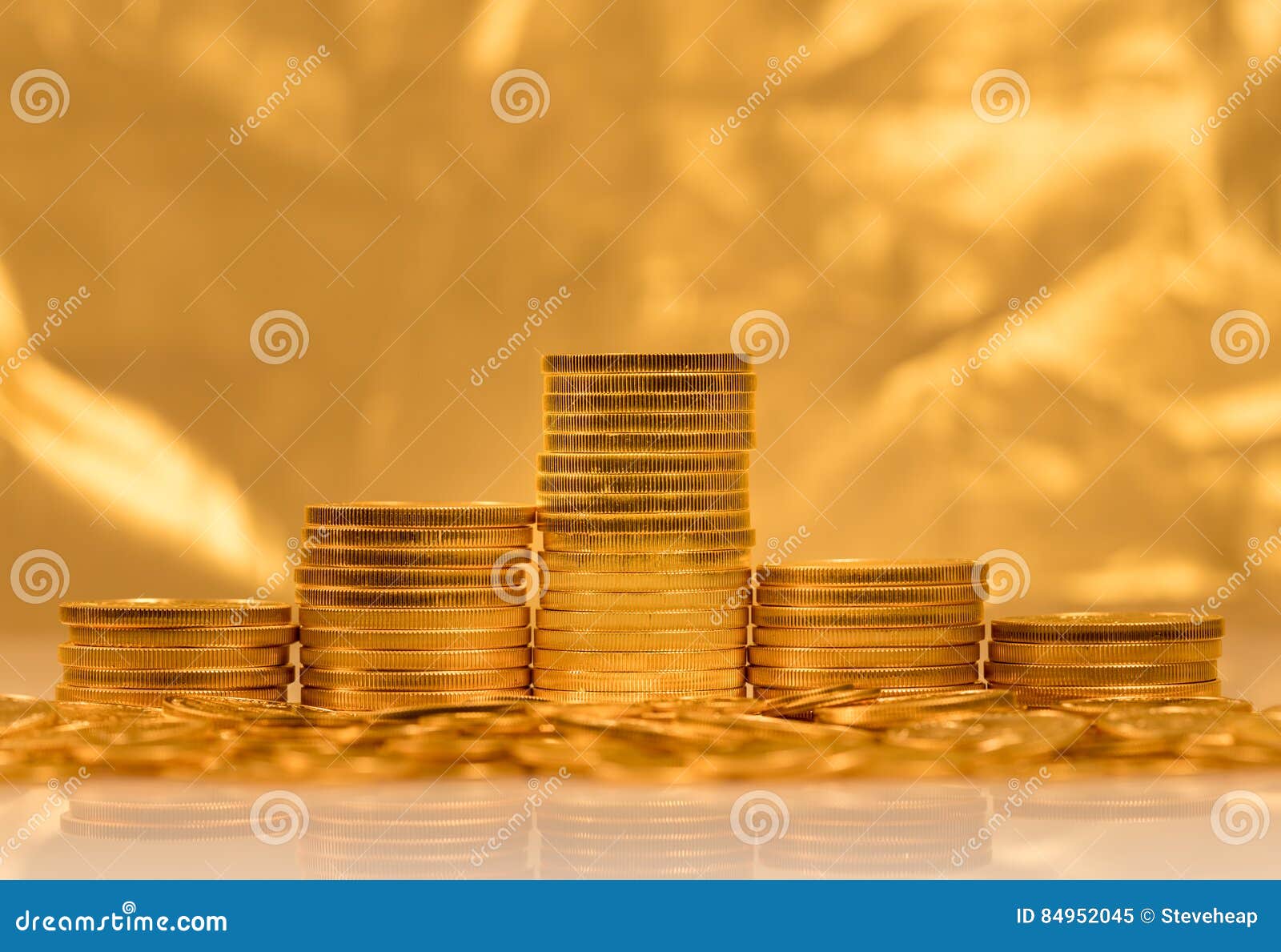 Stack of Golden Eagle Coins Stock Image - Image of cash, eagle: 84952045