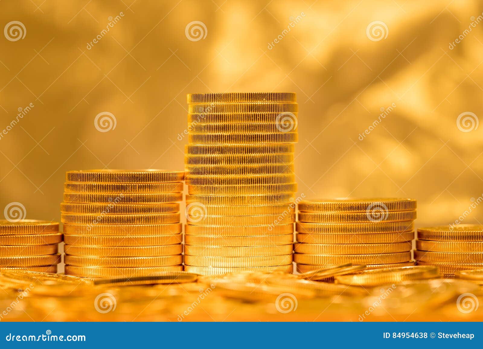 Stack of Golden Eagle Coins Stock Photo - Image of ounce, design: 84954638