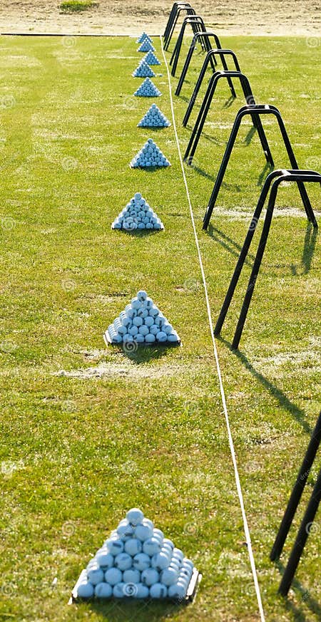 Stack of Golf Balls stock image. Image of pyramid, learning - 26199707