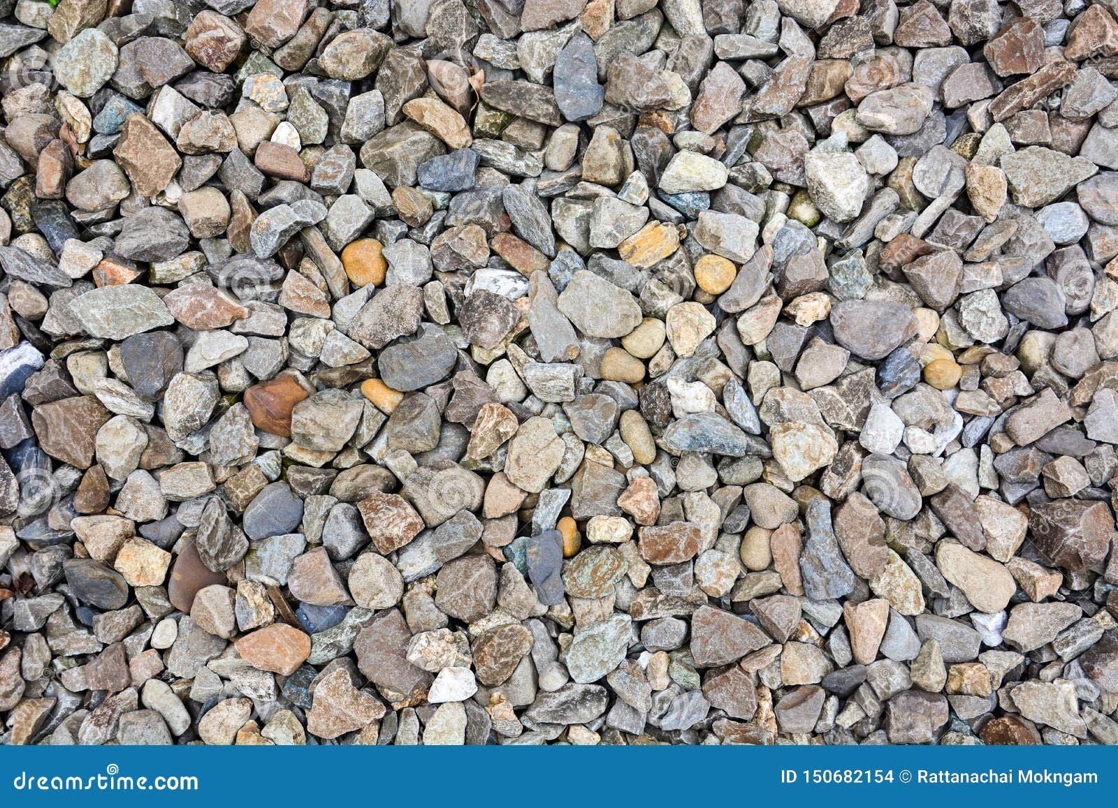 Stack of Granite Gravel on Railway, Different Size and Color of Pebble ...